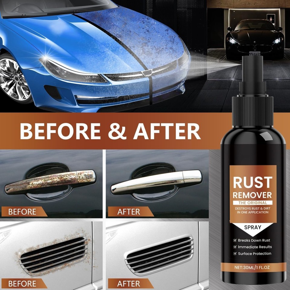 2PCS Nexa Rust Remover Spray, Rust Remover for Metal, Car Scratch ...