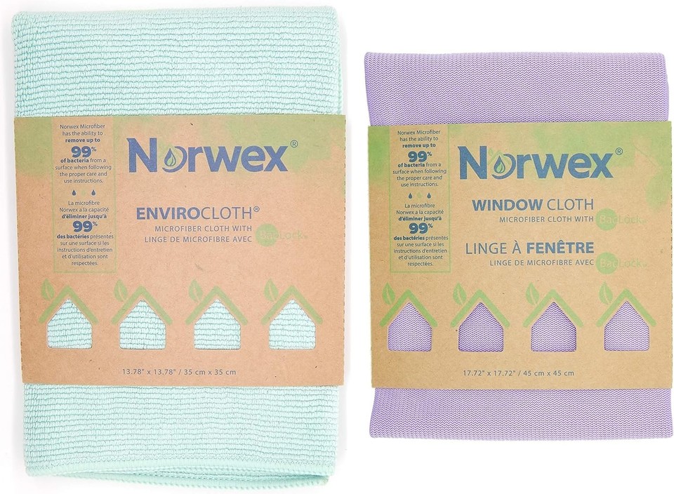 Norwex Basic Package - Microfiber - Glass Window Cleaning Gray ...
