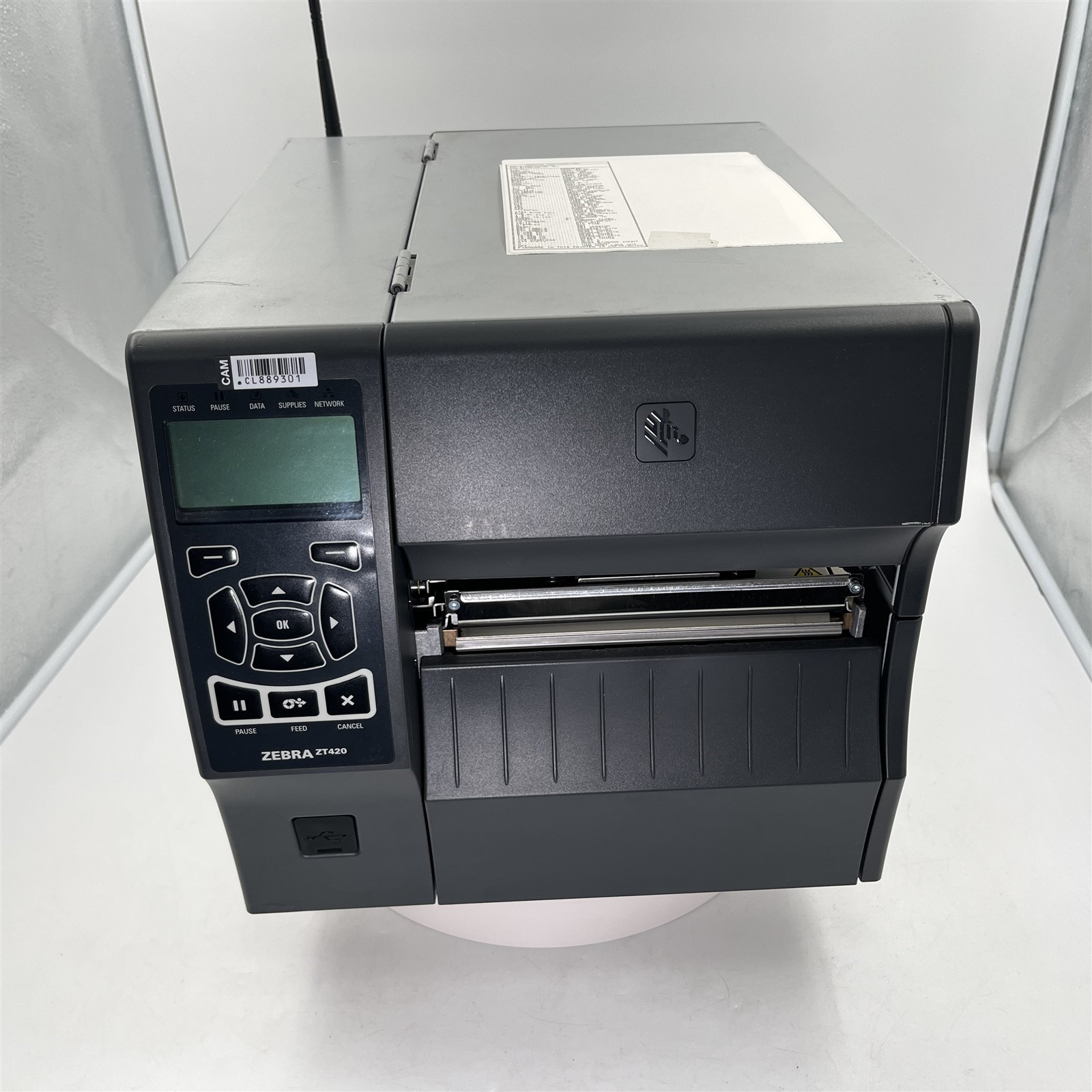 Zebra ZT420 Thermal Label Printer & Wireless Print Server Card ...