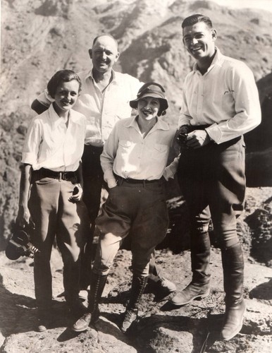 1932 HOLLYWOOD KING CLARK GABLE + WIFE Rhea Langham Candid MARY ASTOR ...