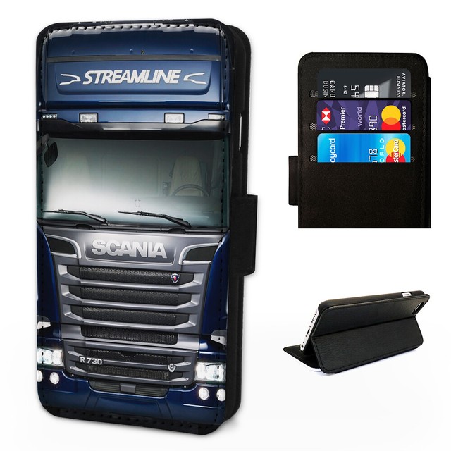 Scania Lorry European - Flip Phone Case Wallet Cover - Fits Iphone 6 7 ...