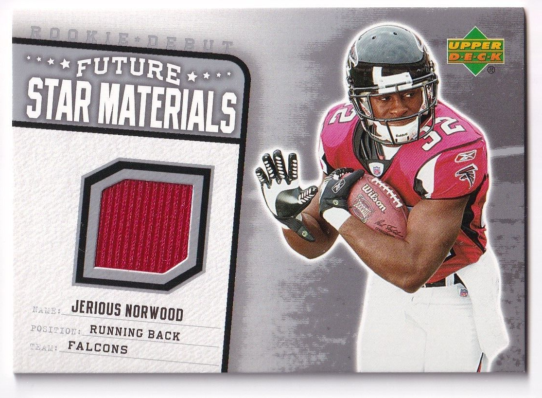 Jerious Norwood 2006 Upper Deck Rookie Futures Jersey Card Falcons | eBay