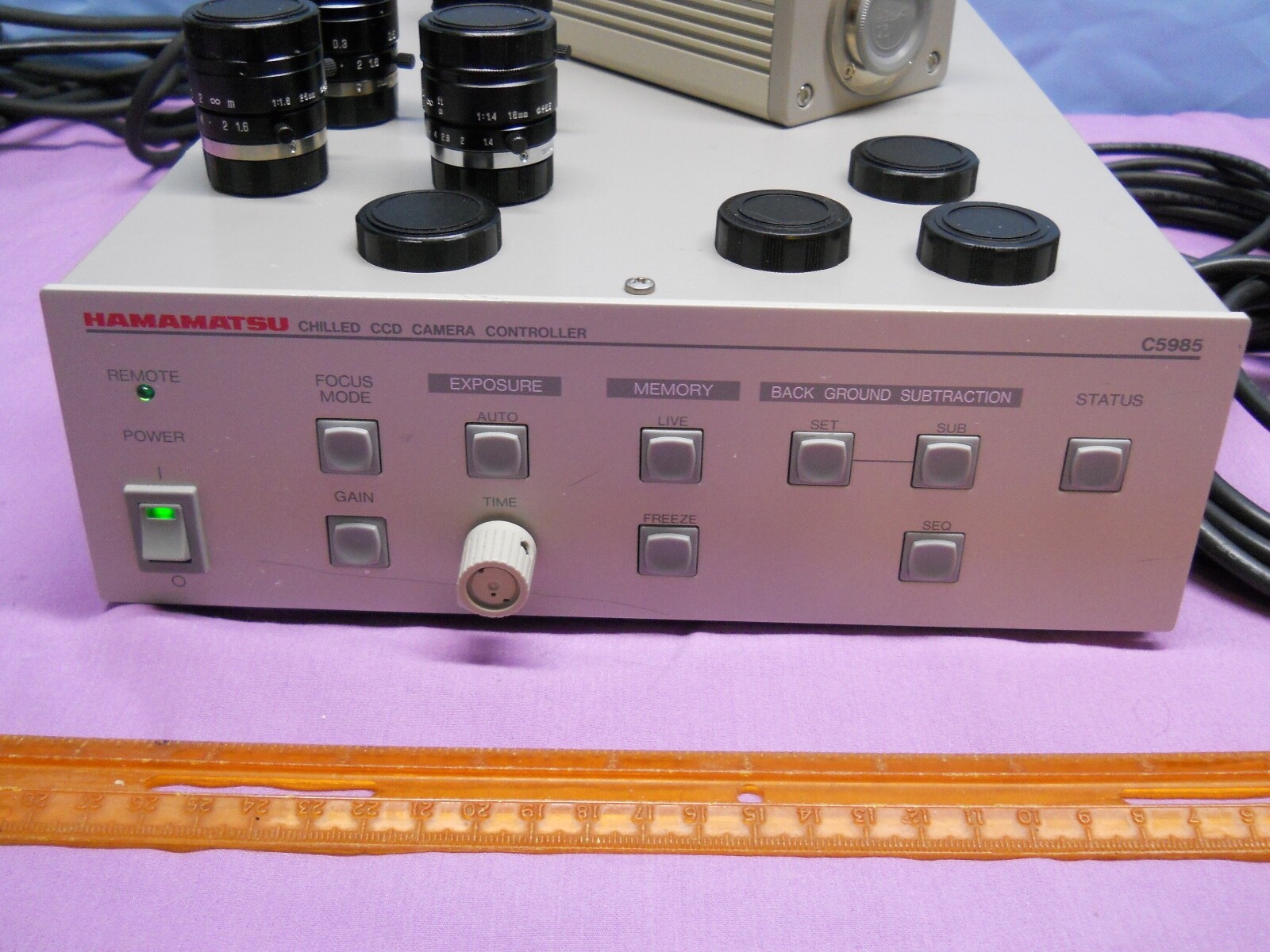 Hamamatsu+Chilled+CCD+Camera+Controller+Model+C5985+%26+Camera+4+TAMRON ...