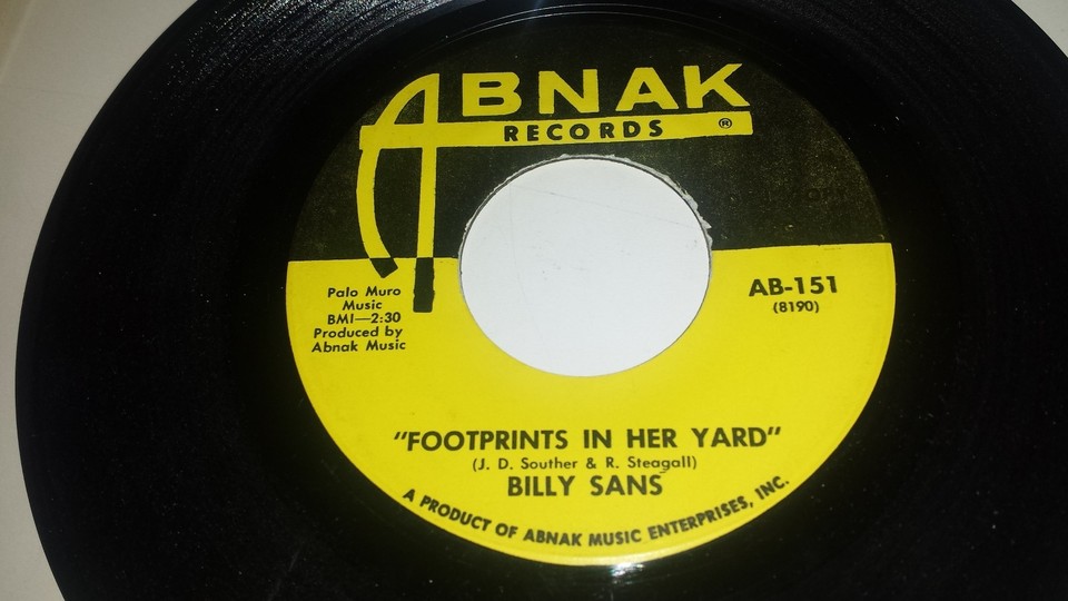 BILLY SANS Footprints In Her Yard / Home Coming ABNAK 151 GARAGE DANCER ...