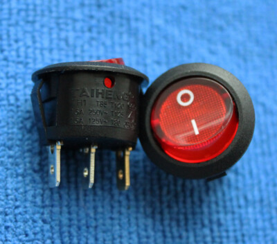 5pcs TAIHENG TH1 T85 TH1 T85 T120 Red Lamp Rocker Switch 15A 125/250VAC ...