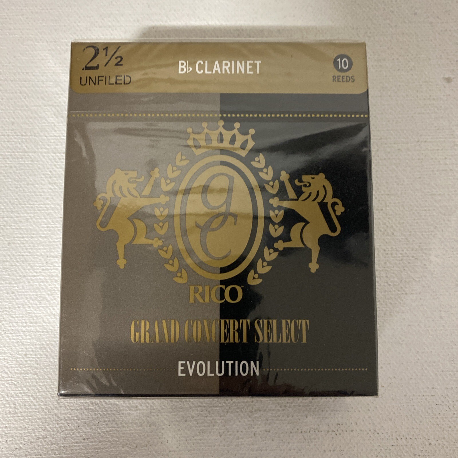 Rico Grand Concert Select Evolution Bb Clarinet Reeds, Strength 2.5, 10 ...