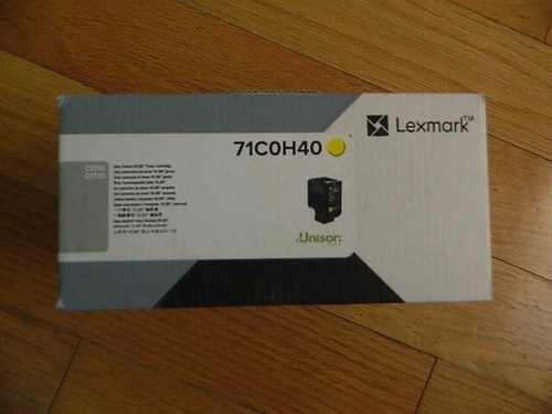 GENUINE Lexmark HI-CAP Yellow Toner Cartridge 71C0H40 CS730 CX730 ...