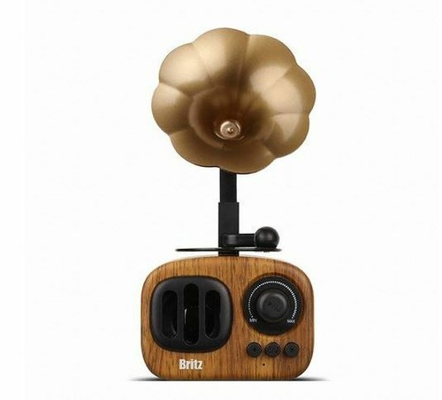 Britz BA-MK2 Bluetooth Speaker Wooden Retro Design Portable FM Radio ...