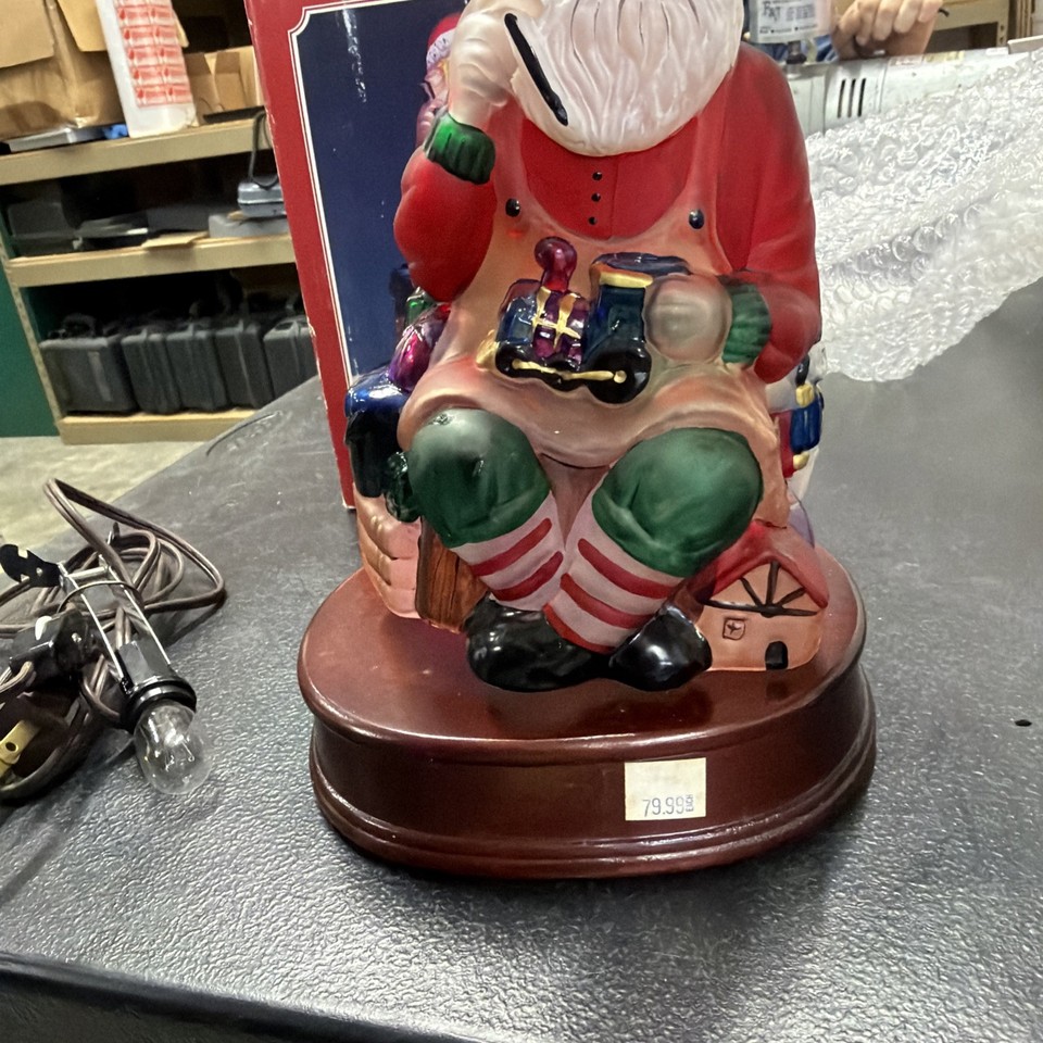 Merck Family - Old World Christmas 1995 - Santa Toymaker - Santa Light ...