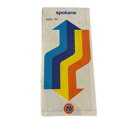 1978 Union 76 Spokane, Washington City Road Map Vintage | eBay