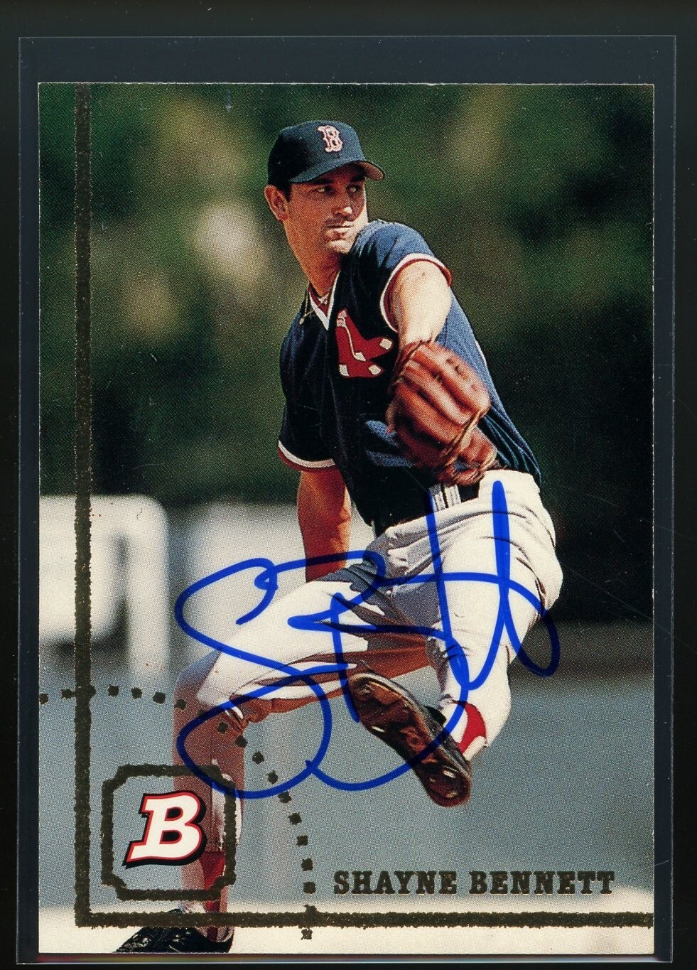 1994 Bowman SHAYNE BENNETT Signed Card autograph auto RED SOX EXPOS ...