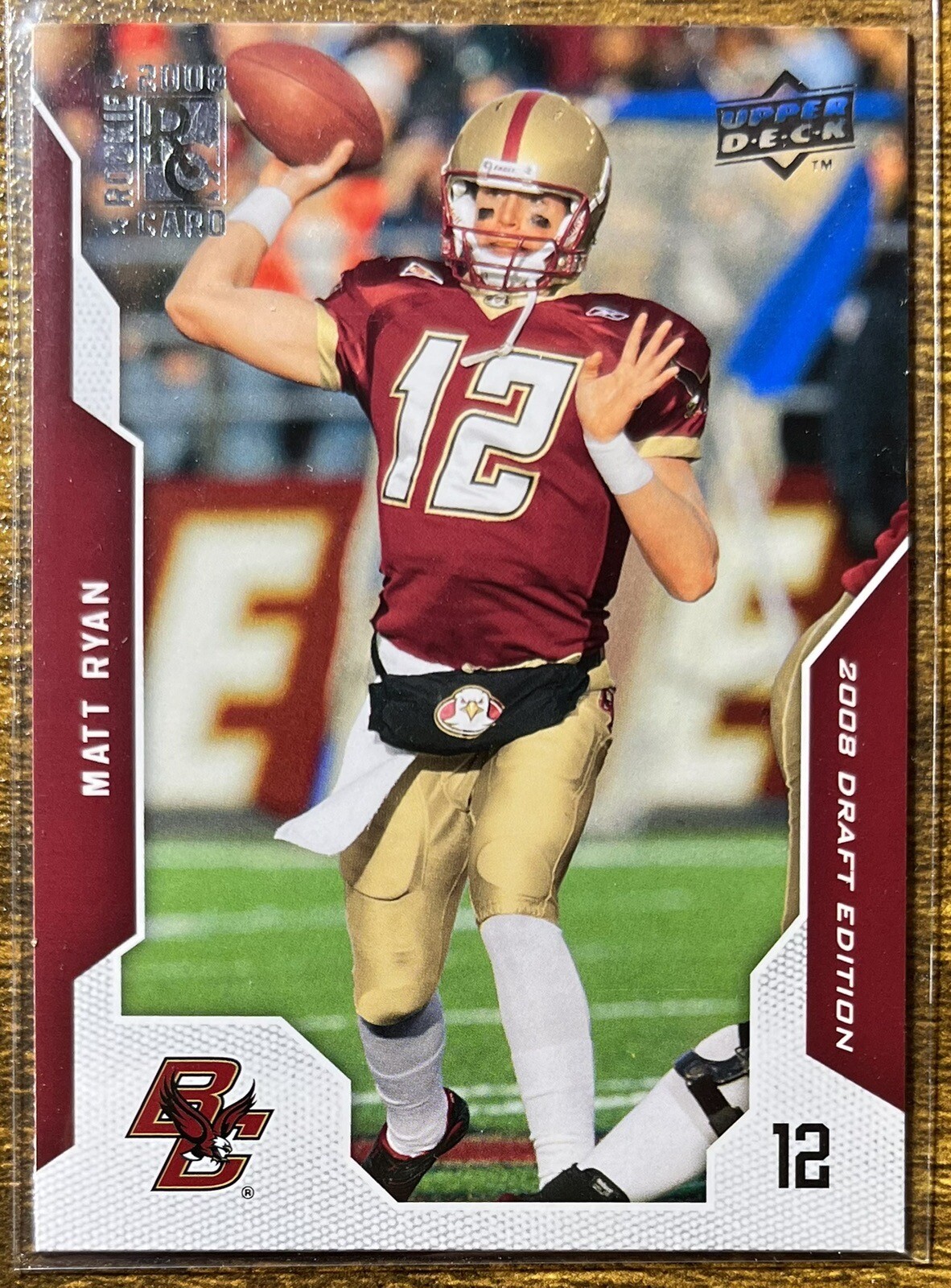 2008 UPPER DECK DRAFT EDITION #74 MATT RYAN ROOKIE ATLANTA FLACONS FREE ...