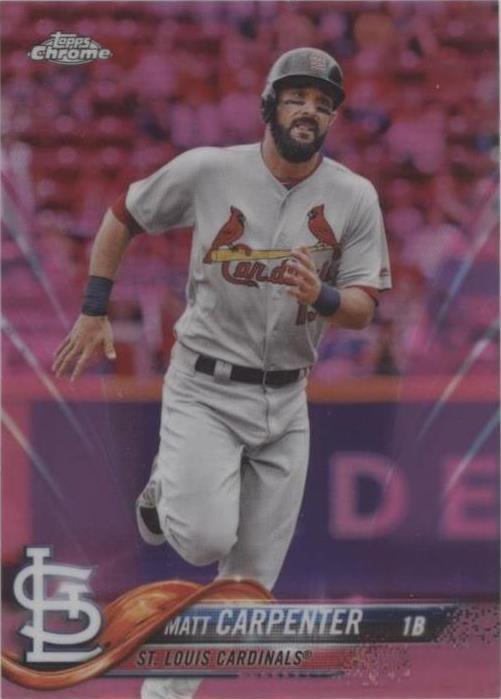 2018 Topps Chrome - Matt Carpenter #33 Pink Refractor for sale online ...