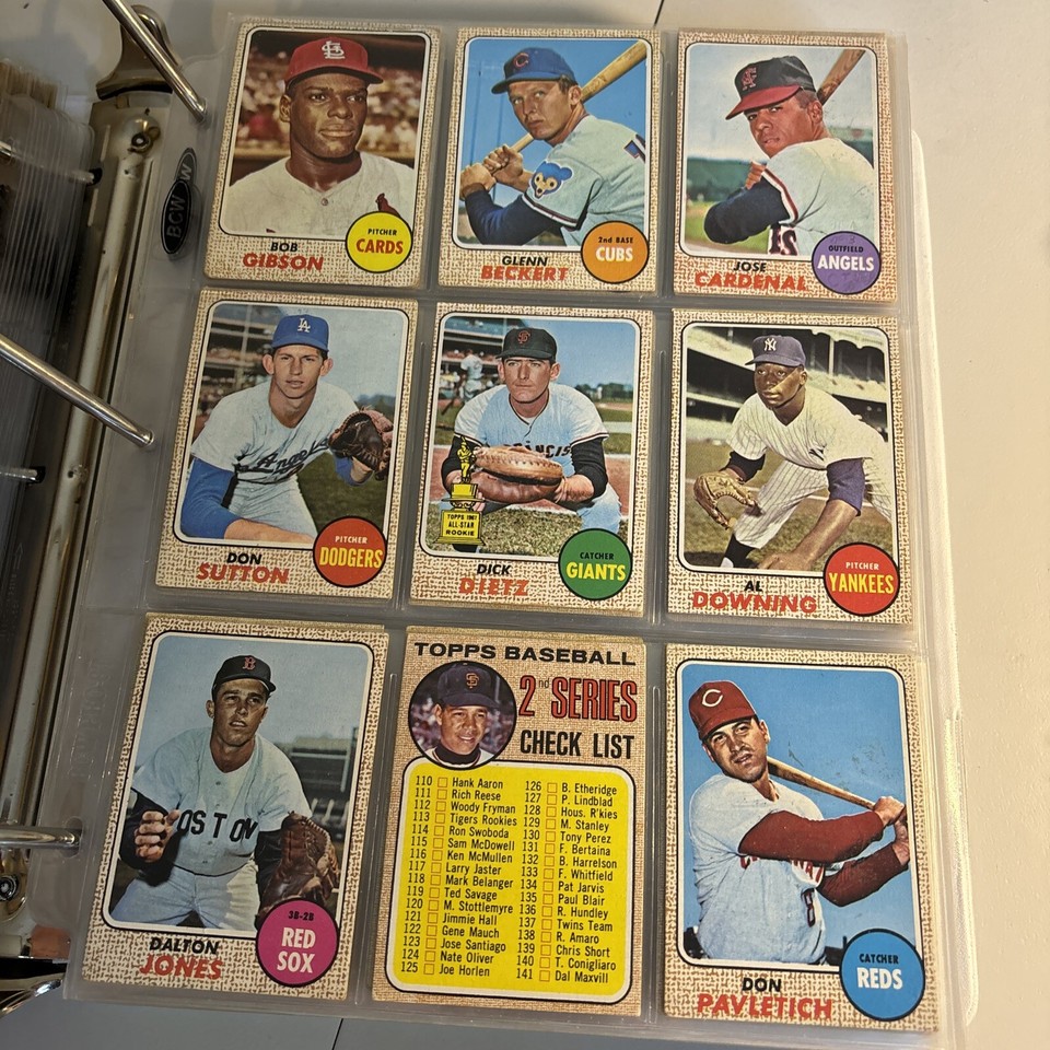 1968 Topps Baseball Complete Set 598/598, GD/VG, VG/EX 7 SGC Graded | eBay