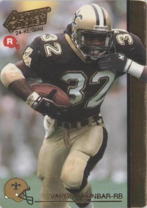1992 Action Packed Rookie Update - 24 Kt. Gold Vaughn Dunbar #18G (RC ...
