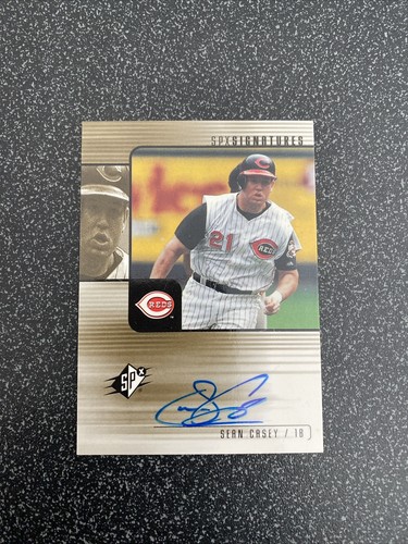 1999 SP Signature Edition Sean Casey Auto Autograph #SC Cincinnati Reds ...