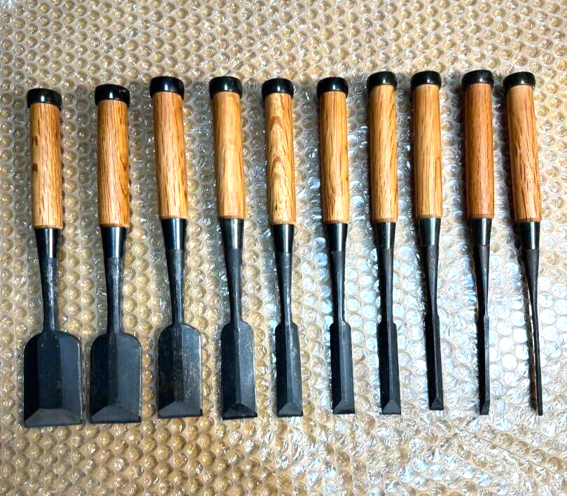 Hidari Hisasaku Shinogi Oire Nomi Japanese Dovetail Bench Chisels Set ...
