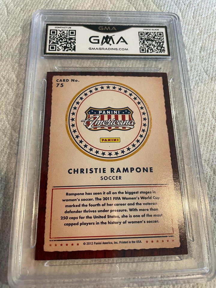 CHRISTIE RAMPONE SOCCER 2012 PANINI AMERICANA HEROES & LEGENDS # 75 ...