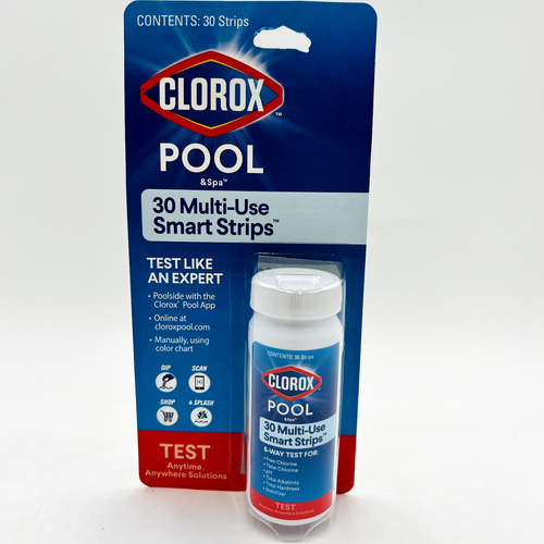 1 Pkg of 30 Clorox Pool & Spa Multi-Use Smart Test Strips Chlorine pH ...