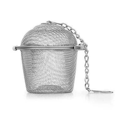 Stainless Steel Basket Shaped Tea Infuser with Chain Sturdy Clamp to ...