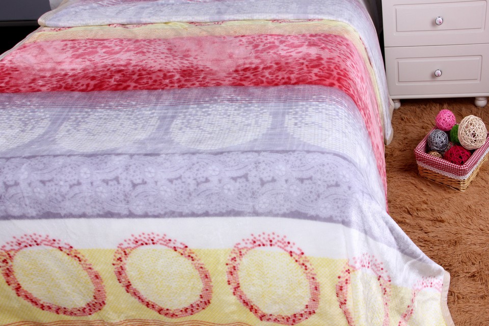 DaDa Bedding Boho Lavender Paisley Yellow Soft Warm Flannel Fleece ...