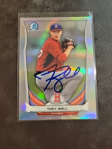 2014 Bowman Chrome Refractor Trey Ball RC Rookie Card Signed IP Auto ...