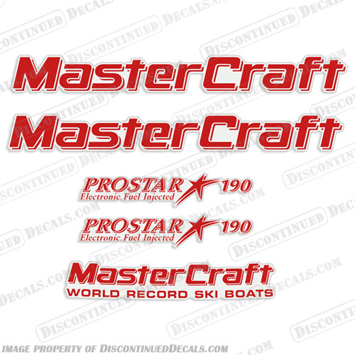 Fits MasterCraft Pro Star 190 Electronic Fuel Injection Boat Decals - 1 ...