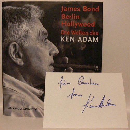 Ken Adam signiert James Bond Karte original Unterschrift Signatur ...