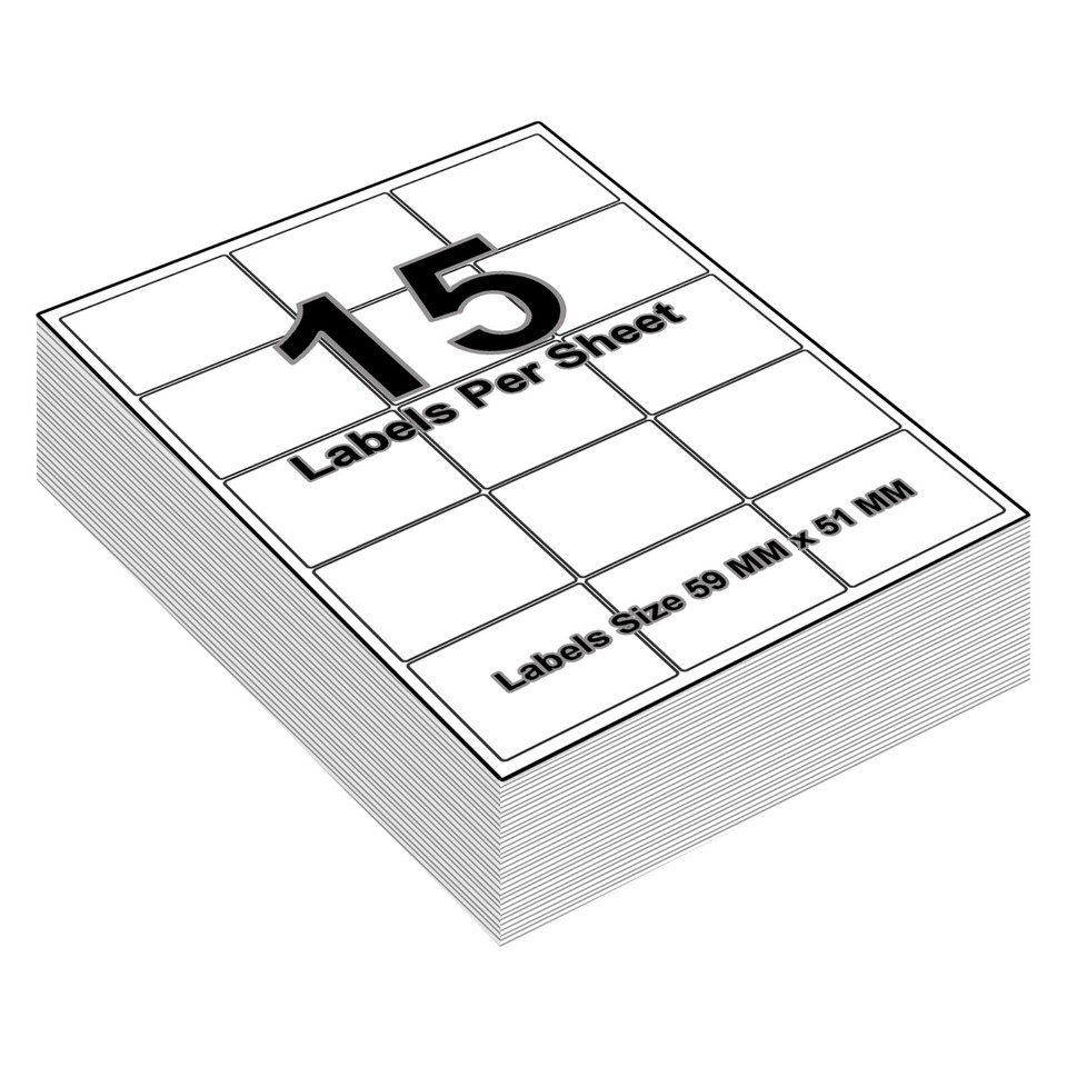 A4 Sheets White Address Sticky Shipping Labels A4 Stickers Printer Self ...