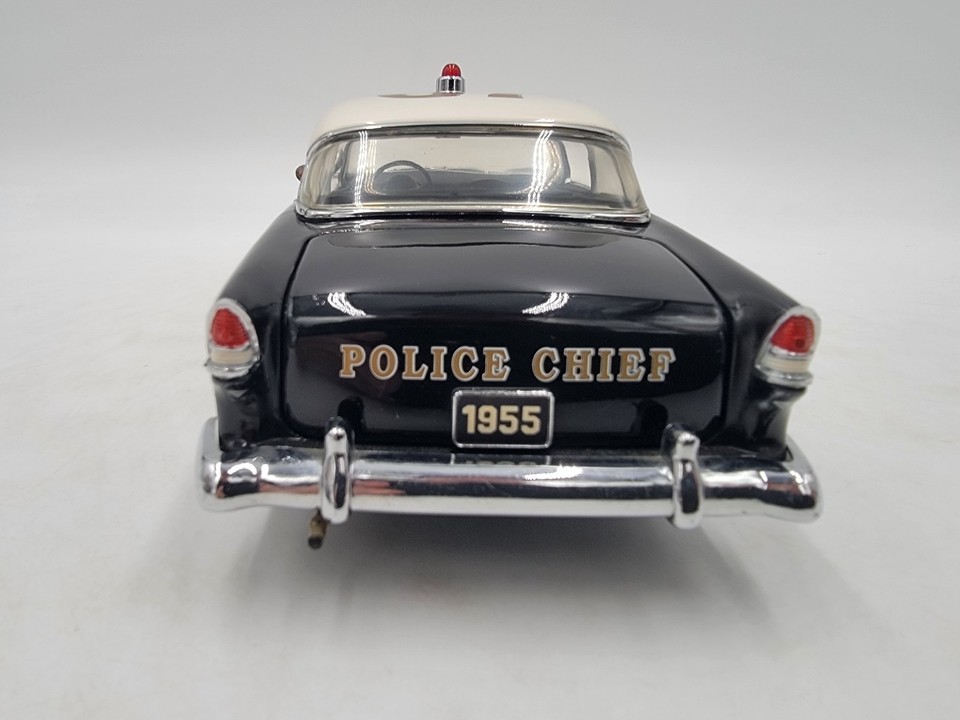 Franklin Mint - 1:24 - 1955 Chevrolet Bel Air Police Chief Car - OG Box ...