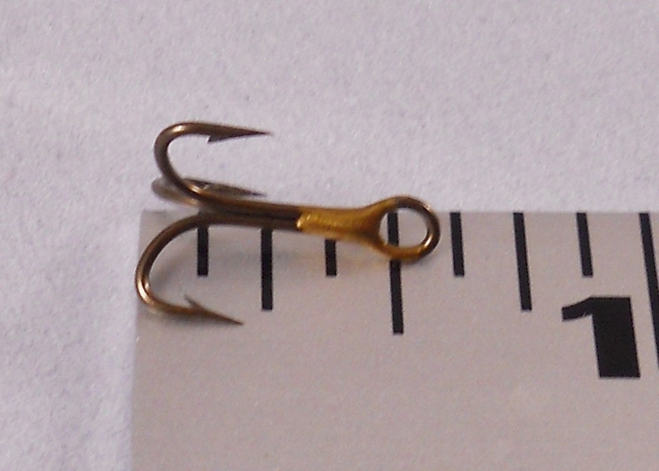 Bass,Trout Fishing Hook, 1 Pack Of 10 Dickson, Size 10 Bronze Treble ...