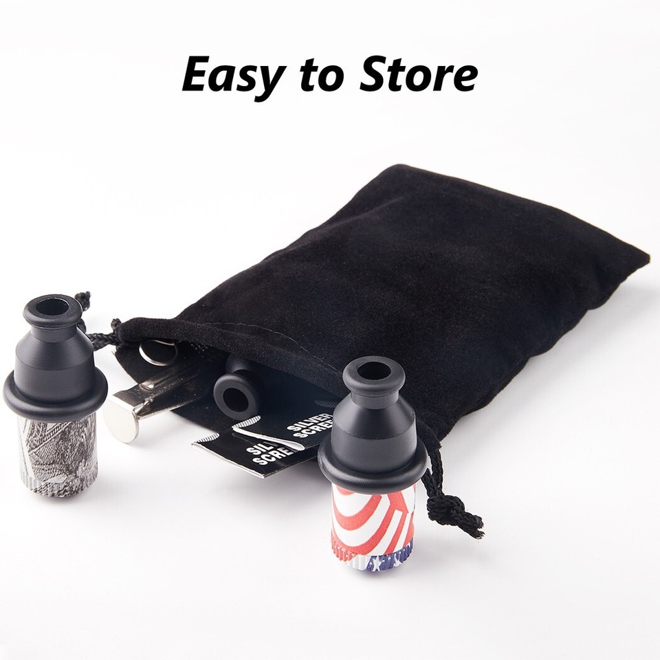 6 Pc Sneak a Toke Mini One Hitter Pipes Metal Tobacco Smoking Pipe With ...