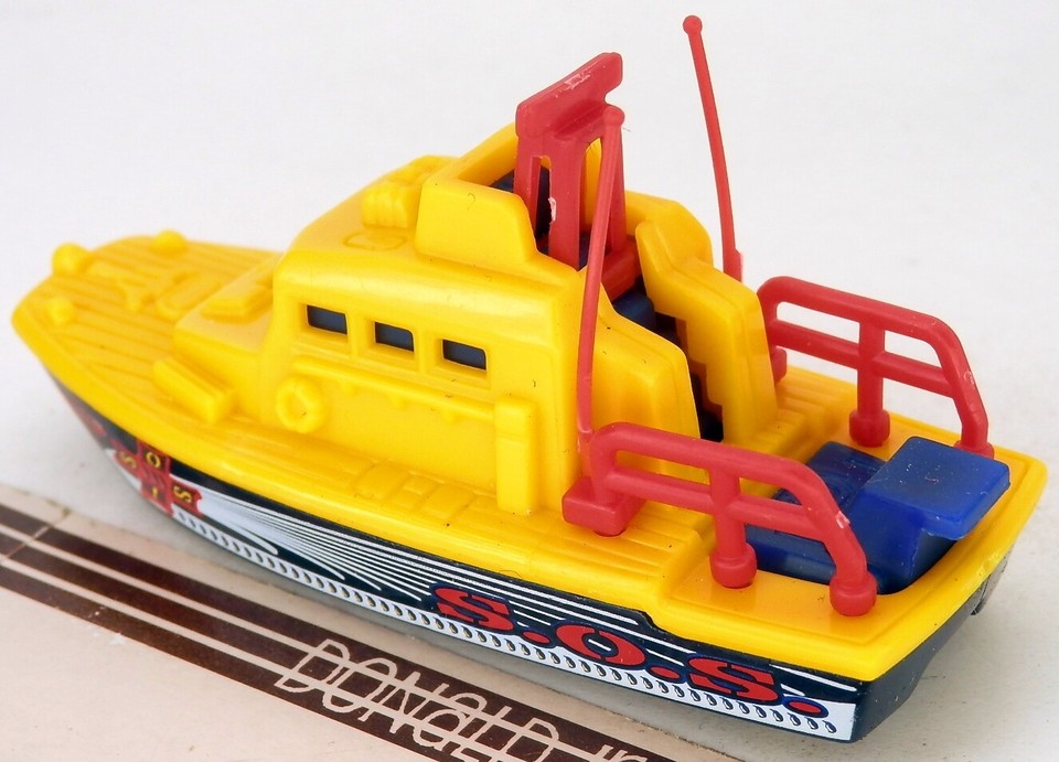 Matchbox SEA RESCUE BOAT Yellow/Blue Search Boat 1:100 Scale | eBay