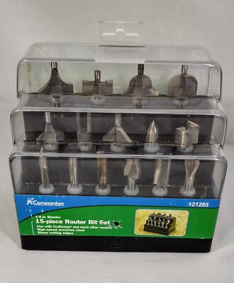 Sears Companion 15-piece Router Bit Set #921265 | eBay
