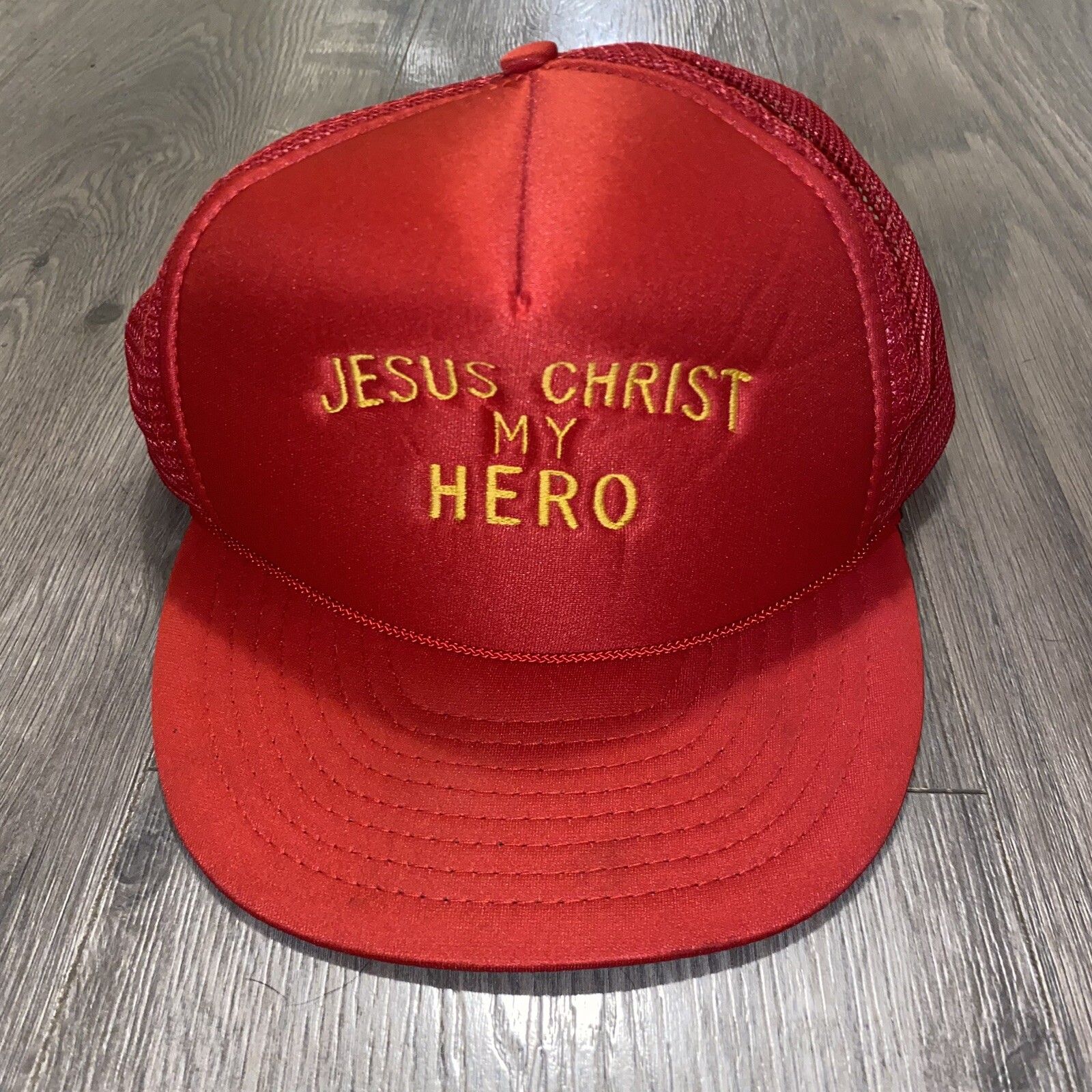 Vintage Jesus Christ Hat Cap Mesh Jesus Christ My Her… - Gem