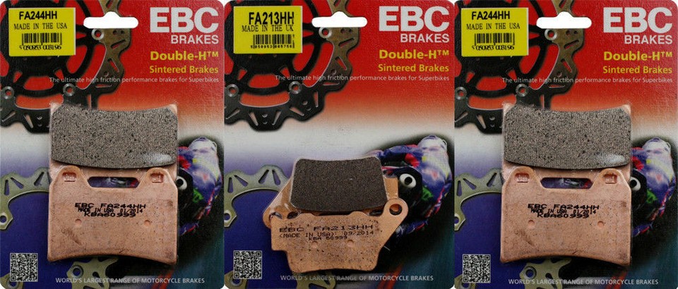 EBC HH Front & Rear Brake Pads Set for BMW F800 GT/R/S/ST FA244HH ...