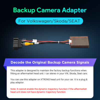 VWCAN01 for Volkswagen Backup Camera Decoder Box for factory Rear View ...