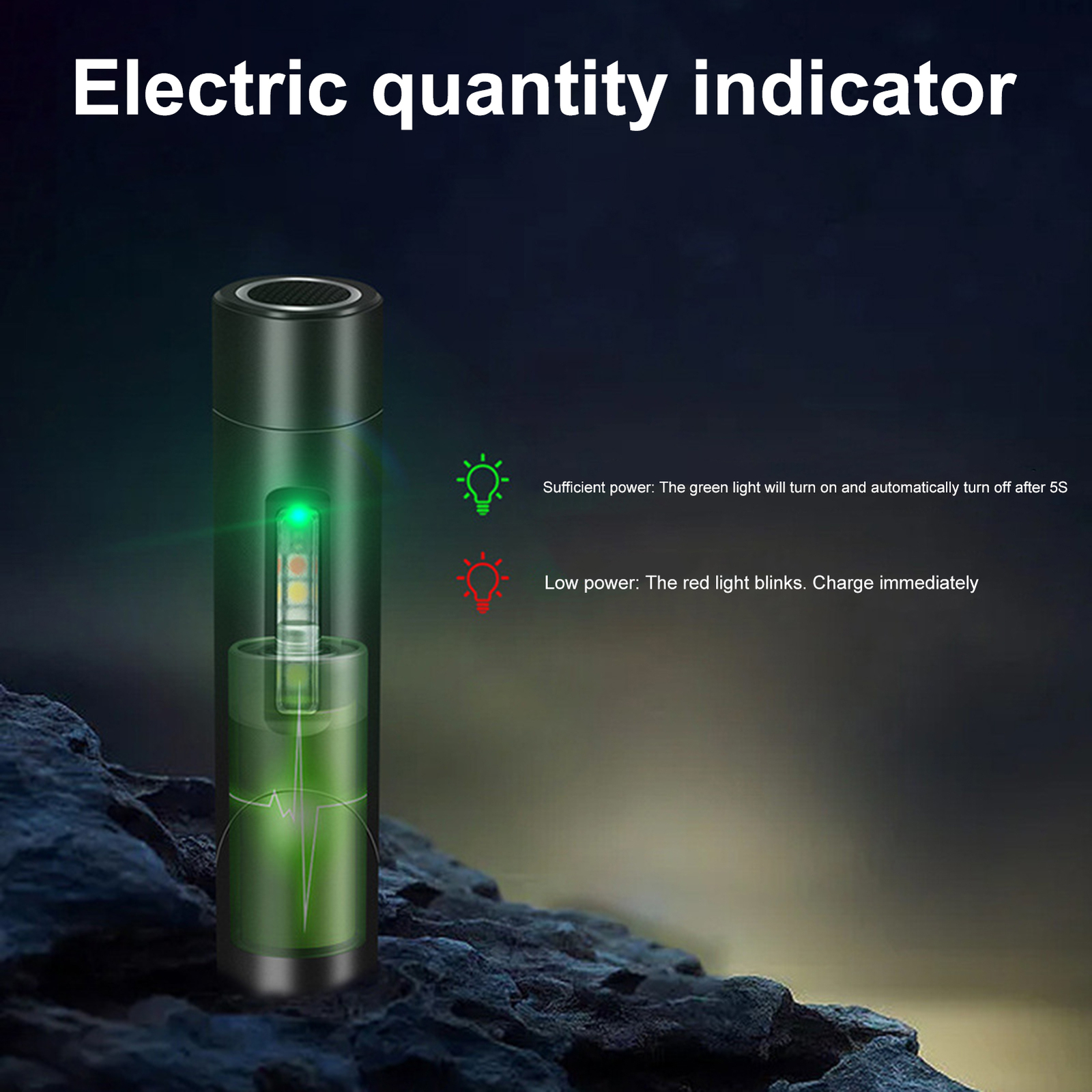 Pocket Torchlight Long Beam Distance Multipurpose Brightness Adjustable ...