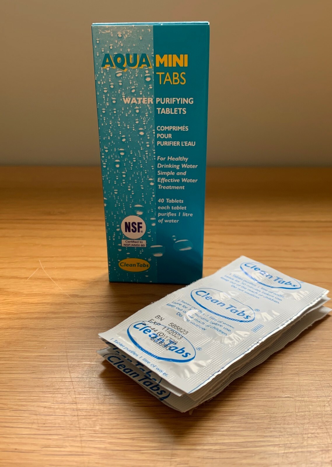 Aqua Clean MINI Tabs x 40 Water Purifying Tablets For Boats Caravans ...