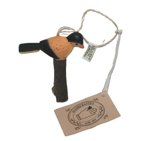Vintage Bird on a Stick Ornament Midwest of Cannon Falls Orange Yellow ...