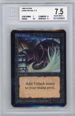 Dark Ritual - Alpha - BGS 7.5 - Magic the Gathering - MTG | eBay