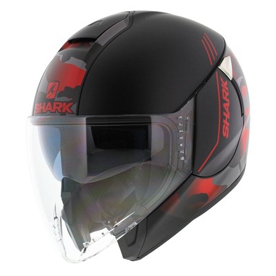 Shark Citycruiser Helmet Genome Matt Black Red Anthracite KRA - Size XS ...