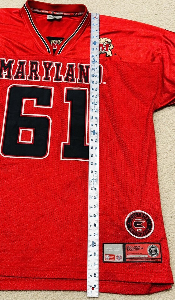 Maryland Terps NCAA Football Jersey Colosseum Mens XXL Red Short Sleeve ...