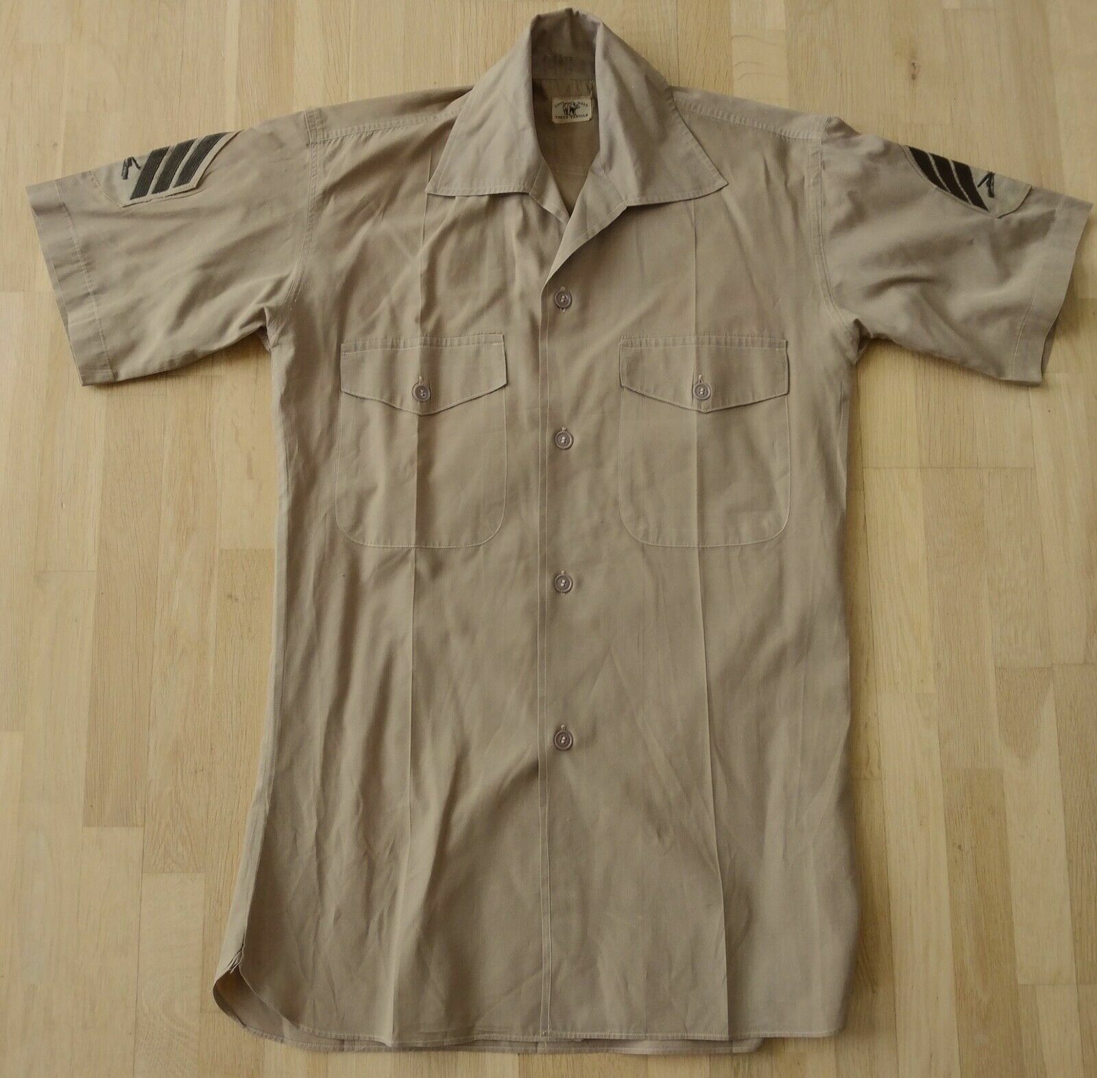 USMC Marine Corps E5 Sergeant Khaki Uniform 38” Shirt With Buttons ...