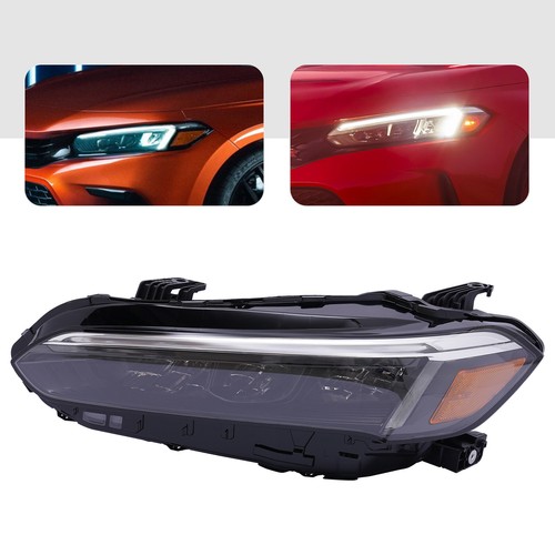 For 2022 Honda Civic Halogen+LED Headlight Assembly Headlamp Left ...