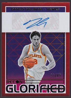 2021-22 Panini Recon Glorified Signatures Red Danilo Gallinari #GS-DGA ...