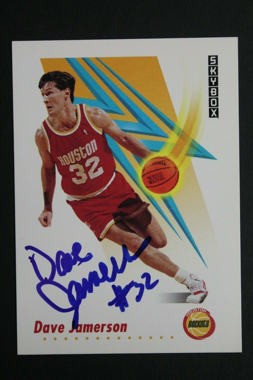 Dave Jamerson Houston Rockets Ohio Signed 1991 Skybox #102 Autographed ...