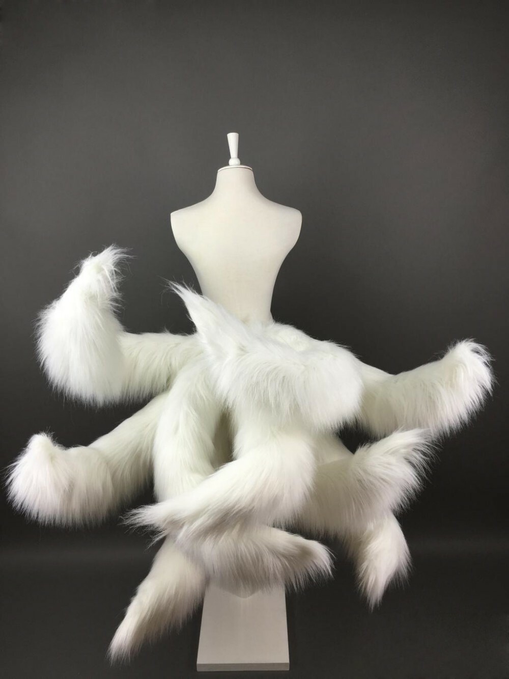Legends LOL KDA Ahri Nine-Tailed Cosplay Fox Tails Prop Halloween Party ...