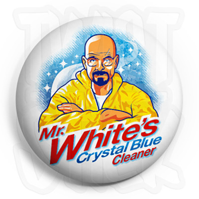 Breaking Bad - Crystal Blue Cleaner - 25mm TV Button Badge, Fridge ...