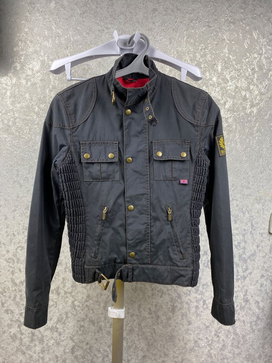 Belstaff Women's Gold Label Gangster 1969 Nylon Biker Jacket Belstaff Women's Gold Label Gangster 1969 Nylon Biker Jacket